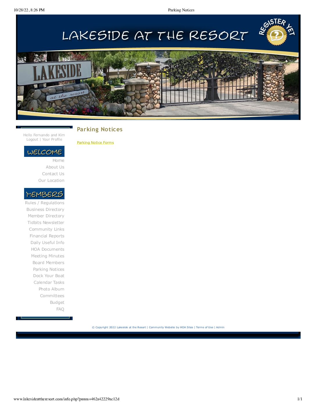 Parking Notices | Fern Creative Designs